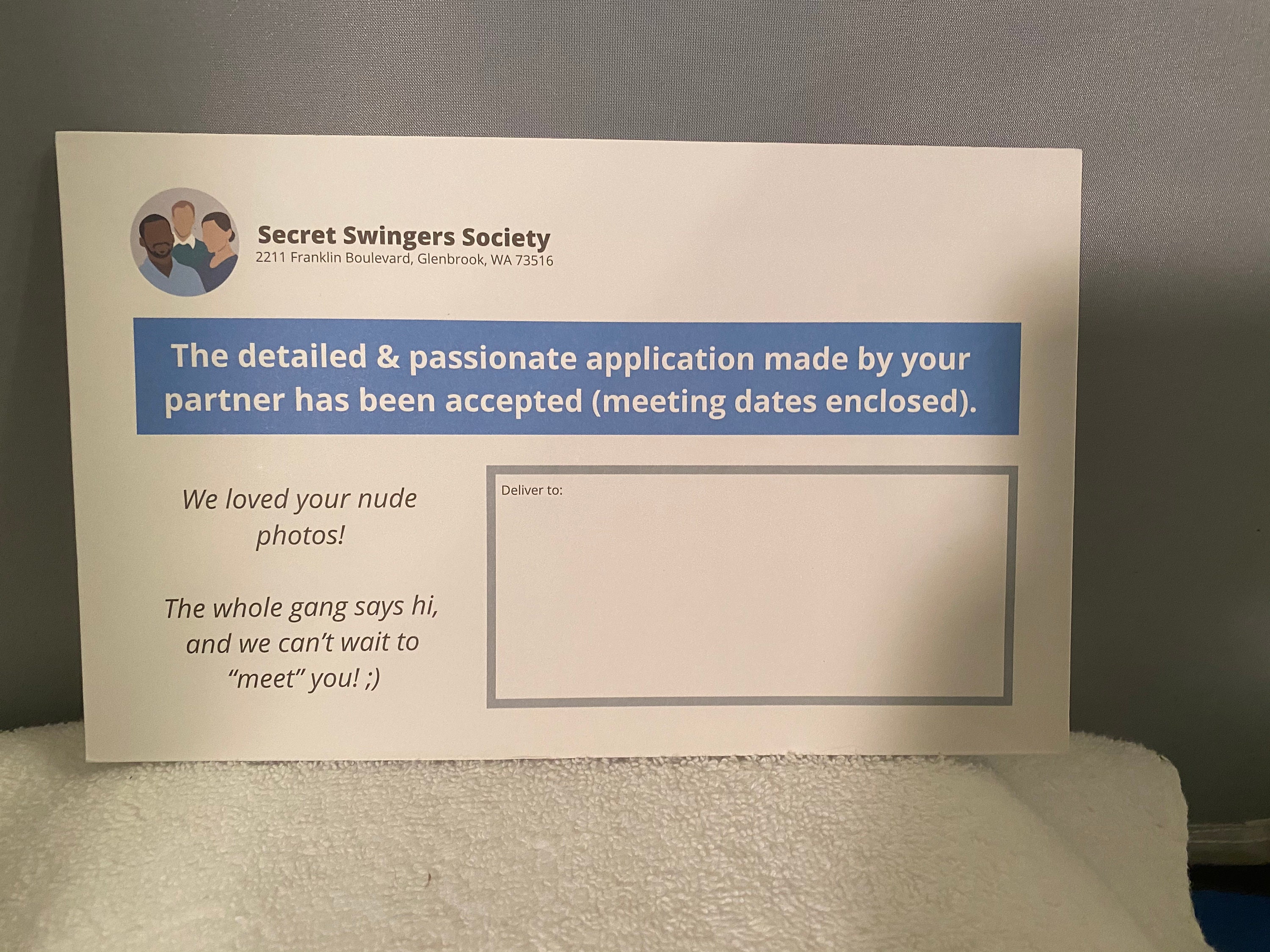 Prank Postcard I Send to a Loved One or Friend !! Super Funny for ...