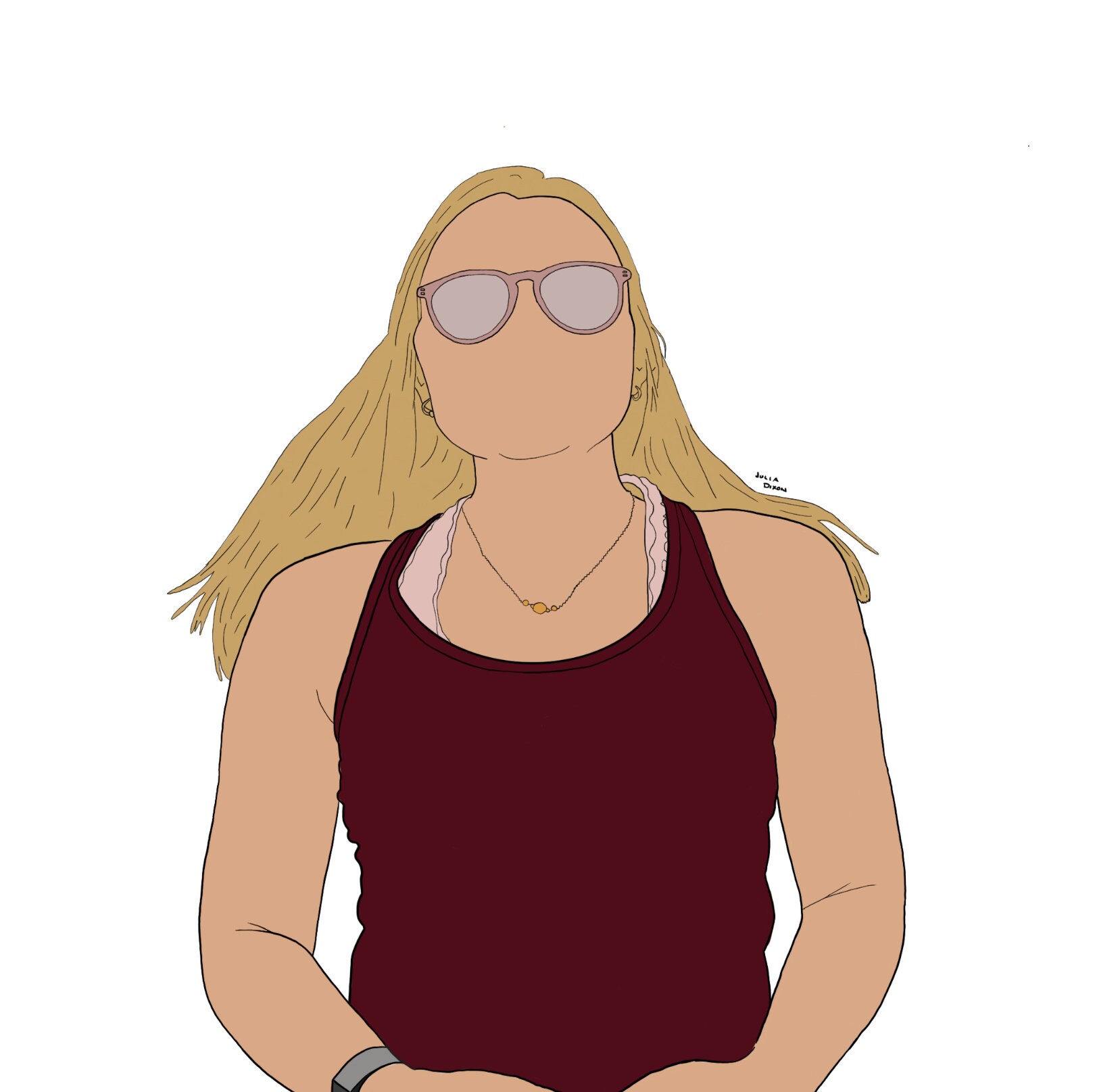 Digital Faceless Portraits - Etsy