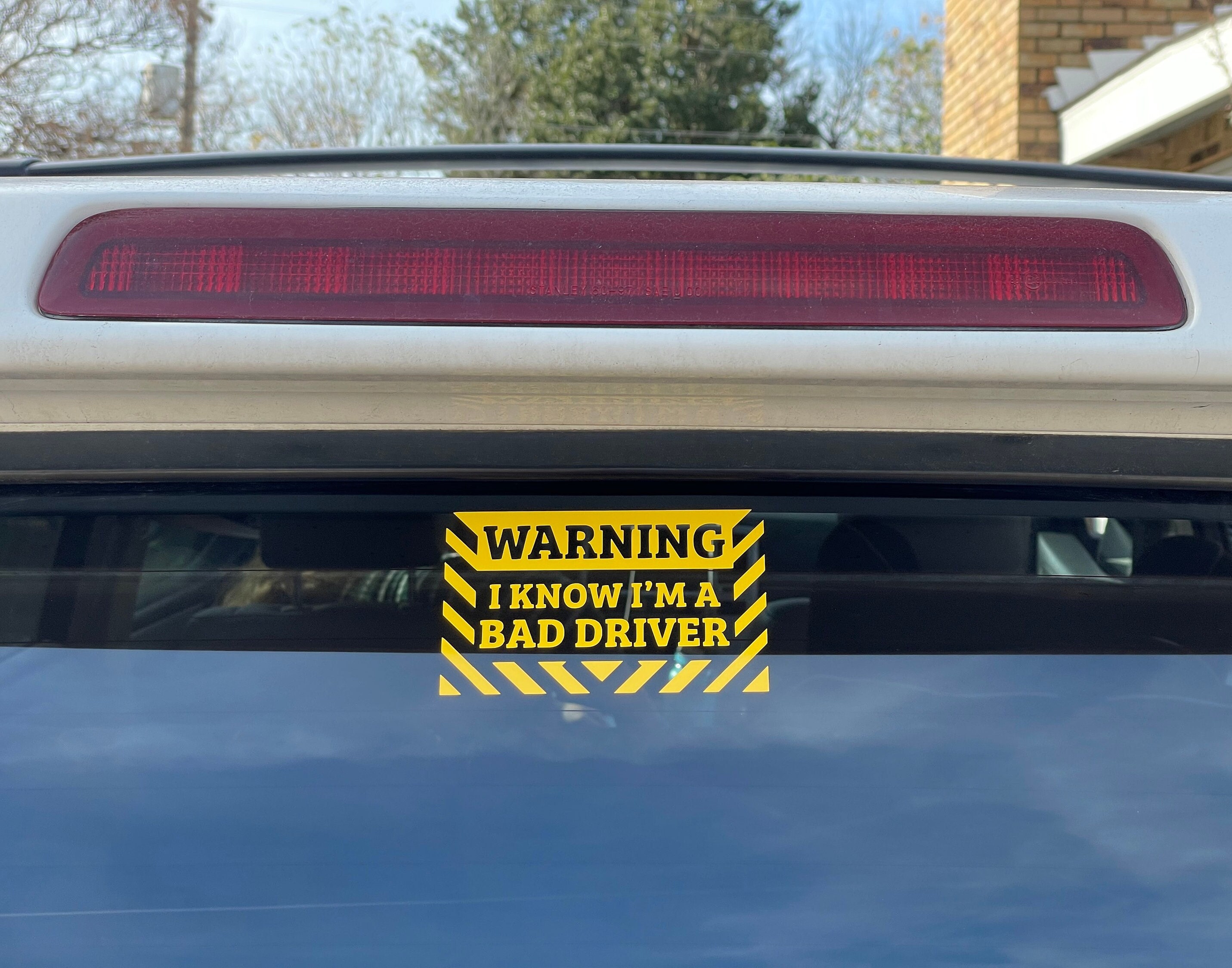 Warning Bad Driver Instant Digital Download SVG PNG JPG Cut File Cricut ...