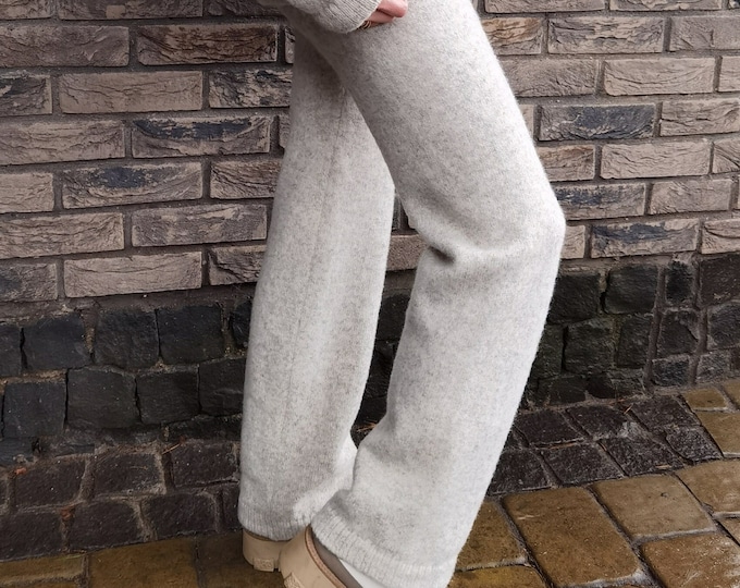 Wool Pants | Handmade | Pure Organic Wool | Warm Clothes | Straight ...