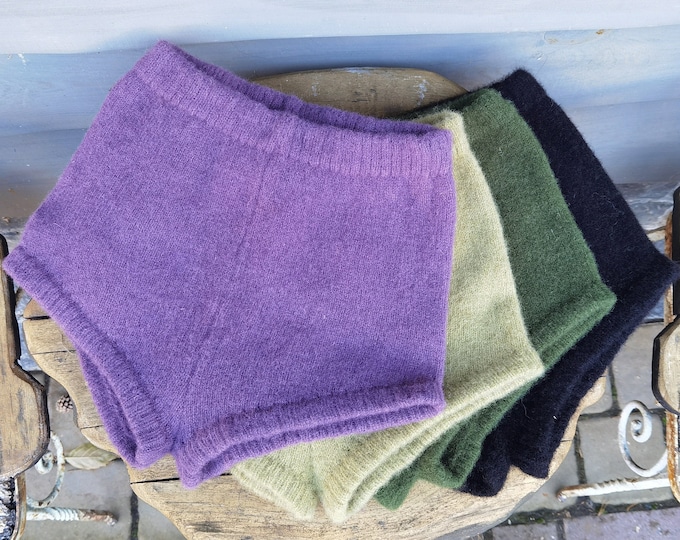 Woolen Warm Shorts Merino Wool Shorts Hand Knitted Shorts - Etsy