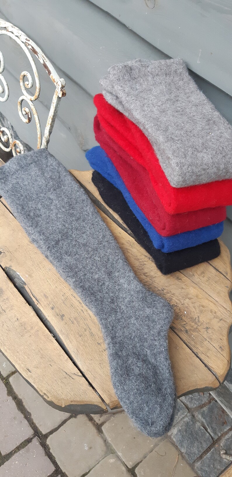 Extra Large Socks Long Woolen Socks Unisex Socks Hand - Etsy