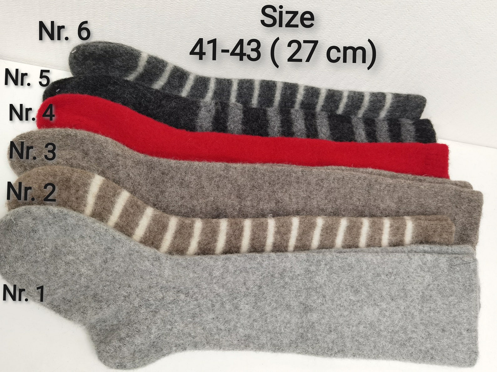 Extra Large Socks Long Woolen Socks Unisex Socks Hand - Etsy