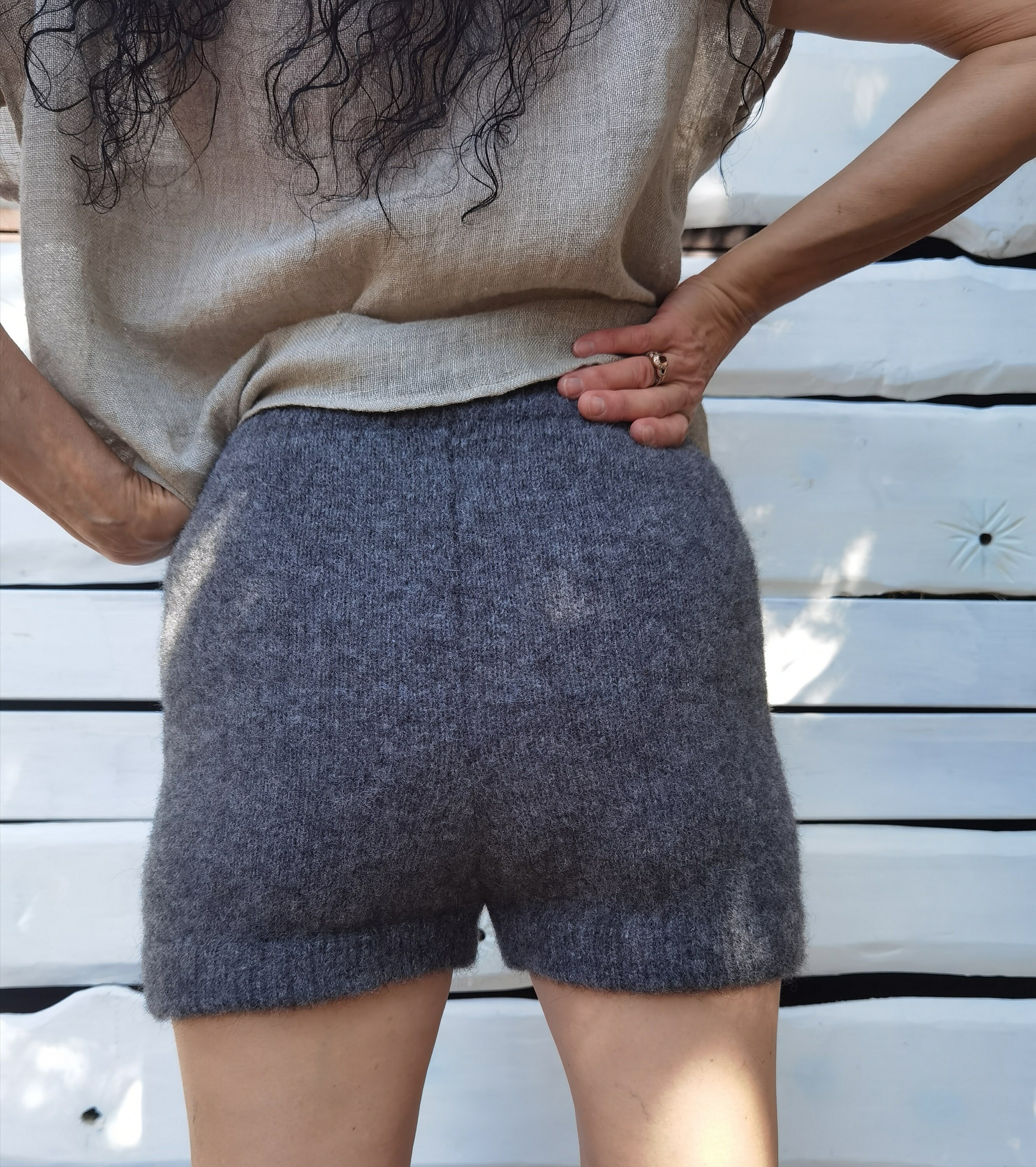 Handmade Warm Woolen Shorts Sheep Wool - Etsy