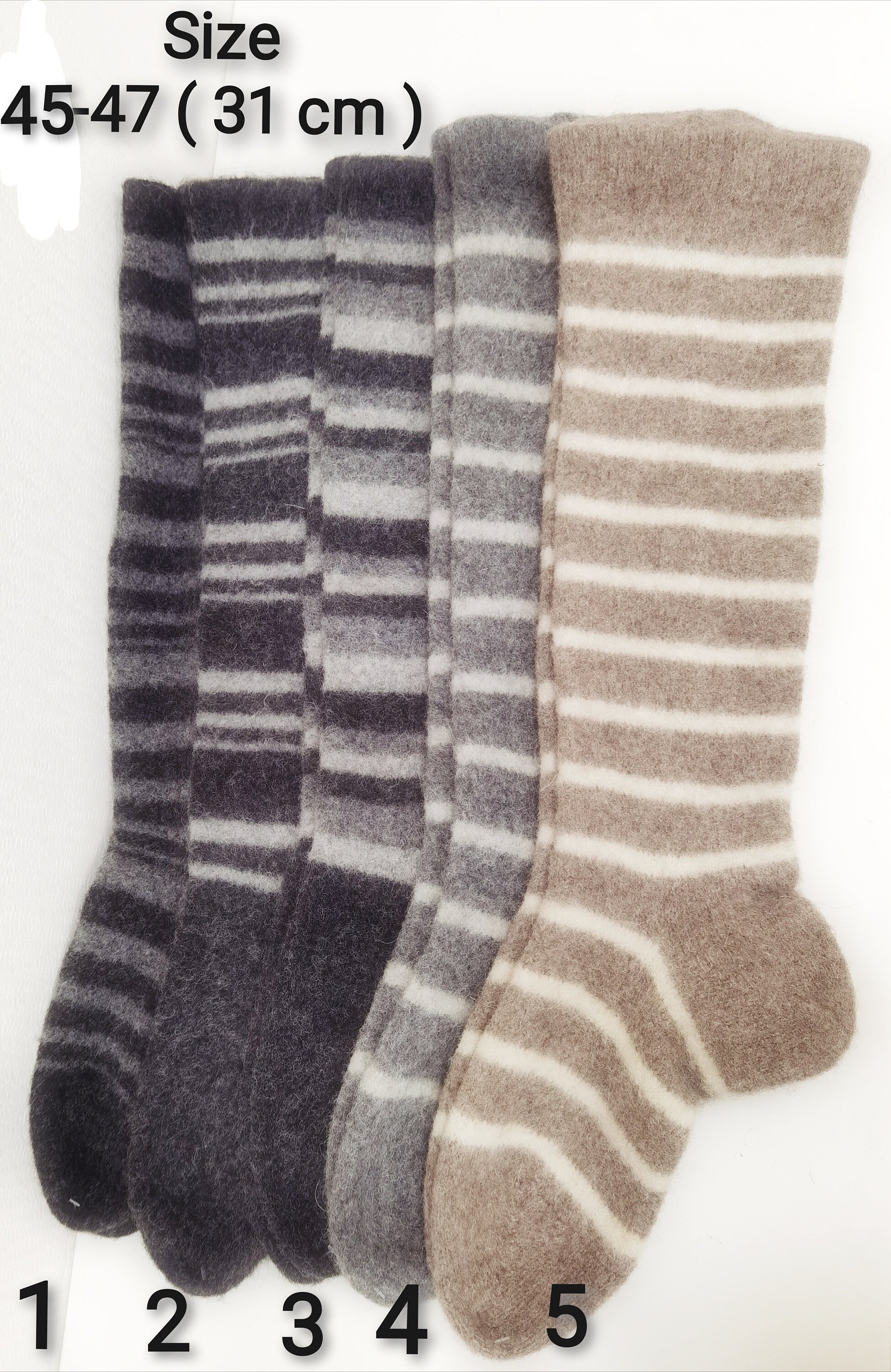 Extra Large Socks Long Woolen Socks Unisex Socks Hand - Etsy