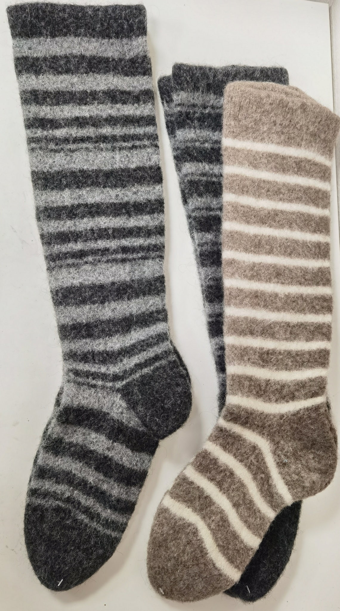 Extra Large Socks Long Woolen Socks Unisex Socks Hand - Etsy