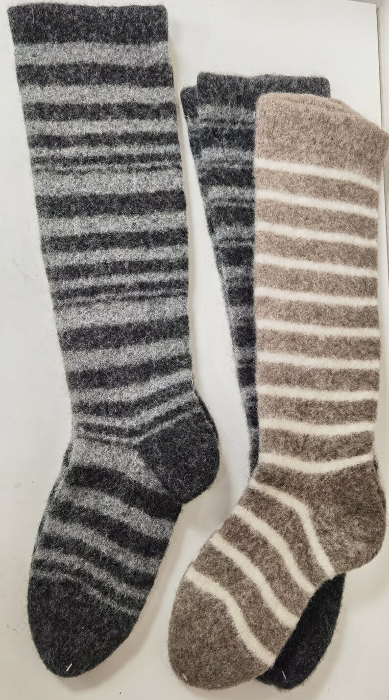 Extra Large Socks Long Woolen Socks Unisex Socks Hand - Etsy