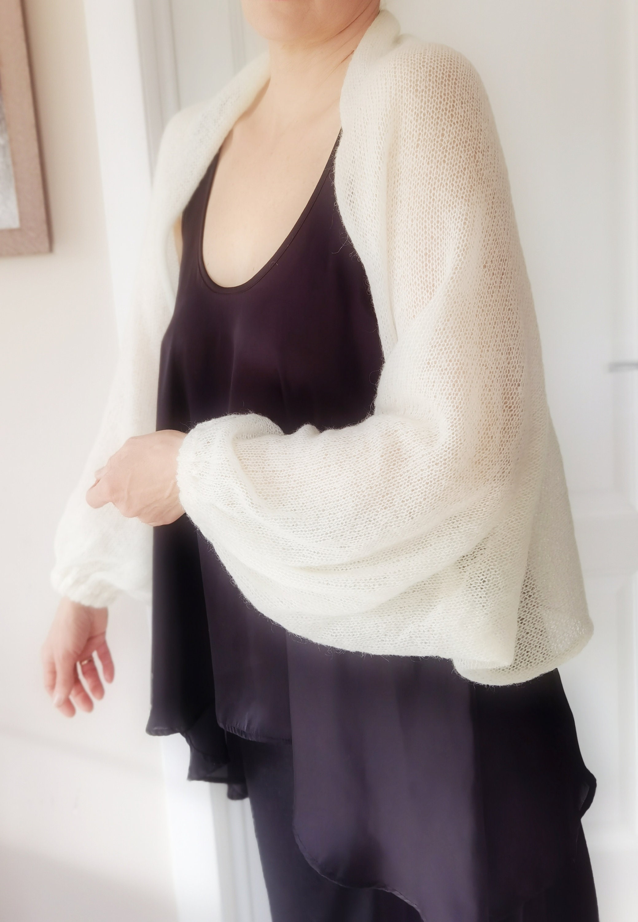 Knitted bridal top Bridal cardigan Wedding cardigan | Etsy