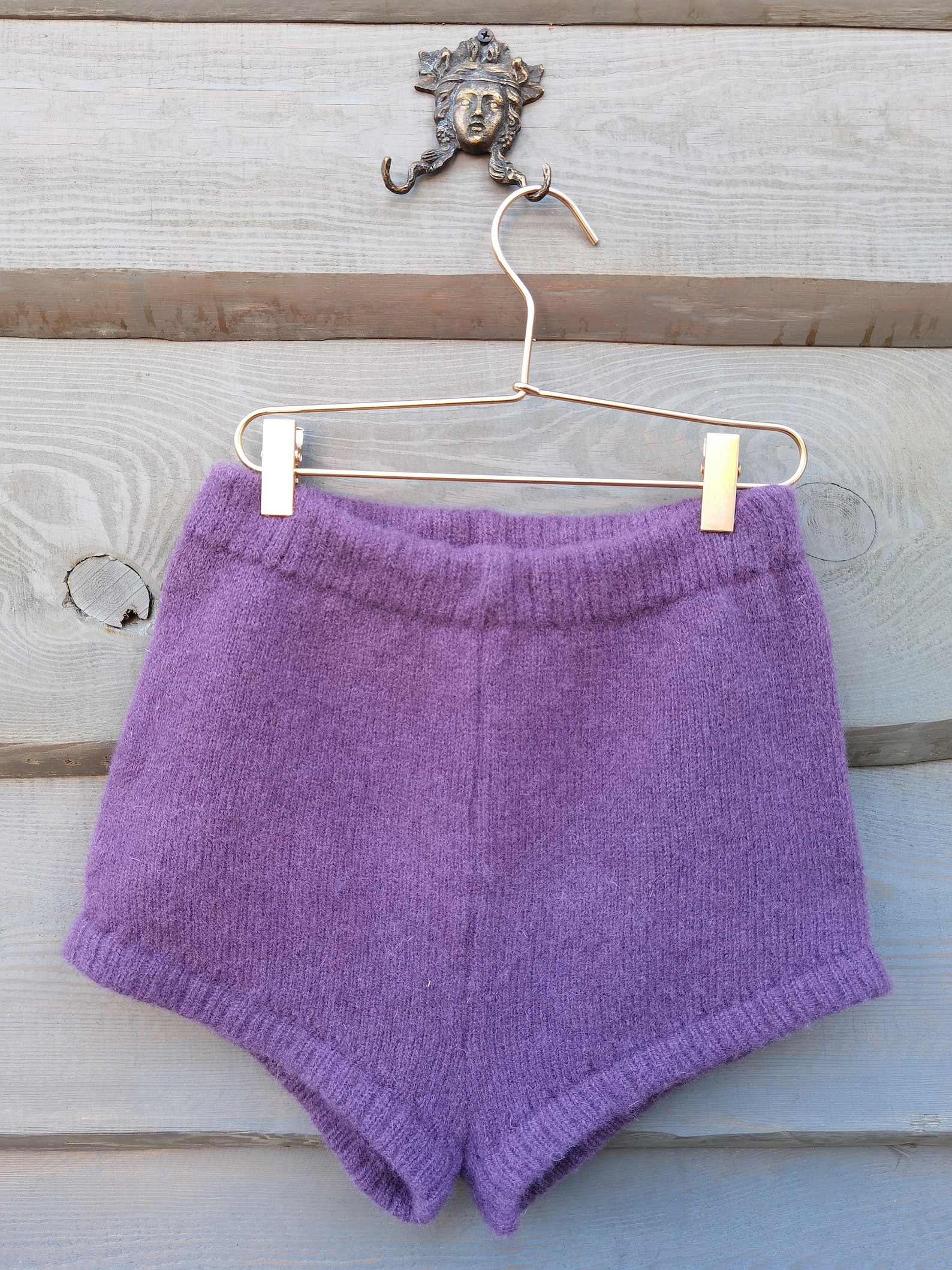 Woolen Warm Shorts Merino Wool Shorts Hand Knitted Shorts - Etsy