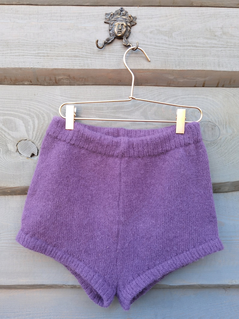 Hand Knitted Merino Wool Shorts | Warm Woolen Underwear - Etsy