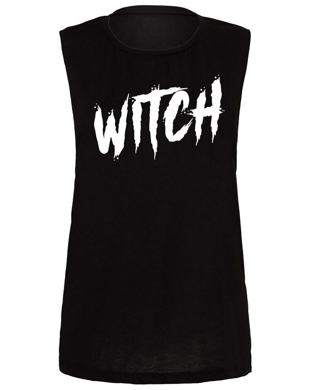 Witch Tank Top Muscle Tee Goth Halloween Spooky Witchy - Etsy