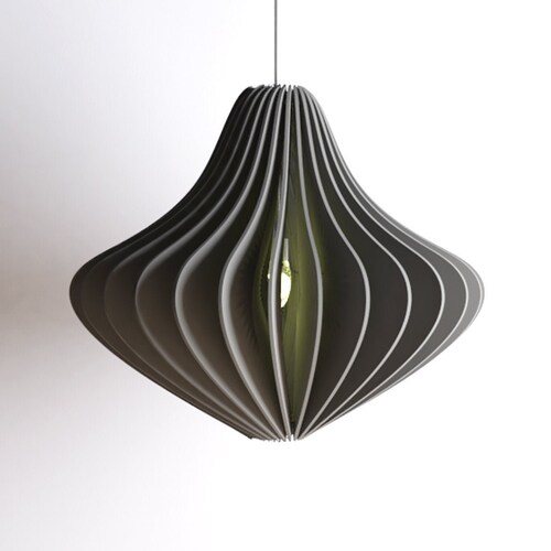 Parametric Design Chandelier Lamp Squad Lamp Dxf Files Svg | Etsy