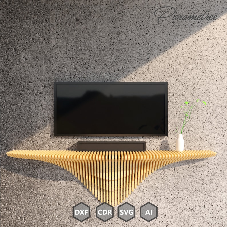 Parametric Shelf 02: Laser Cut DXF Vector Template (digital Download ...