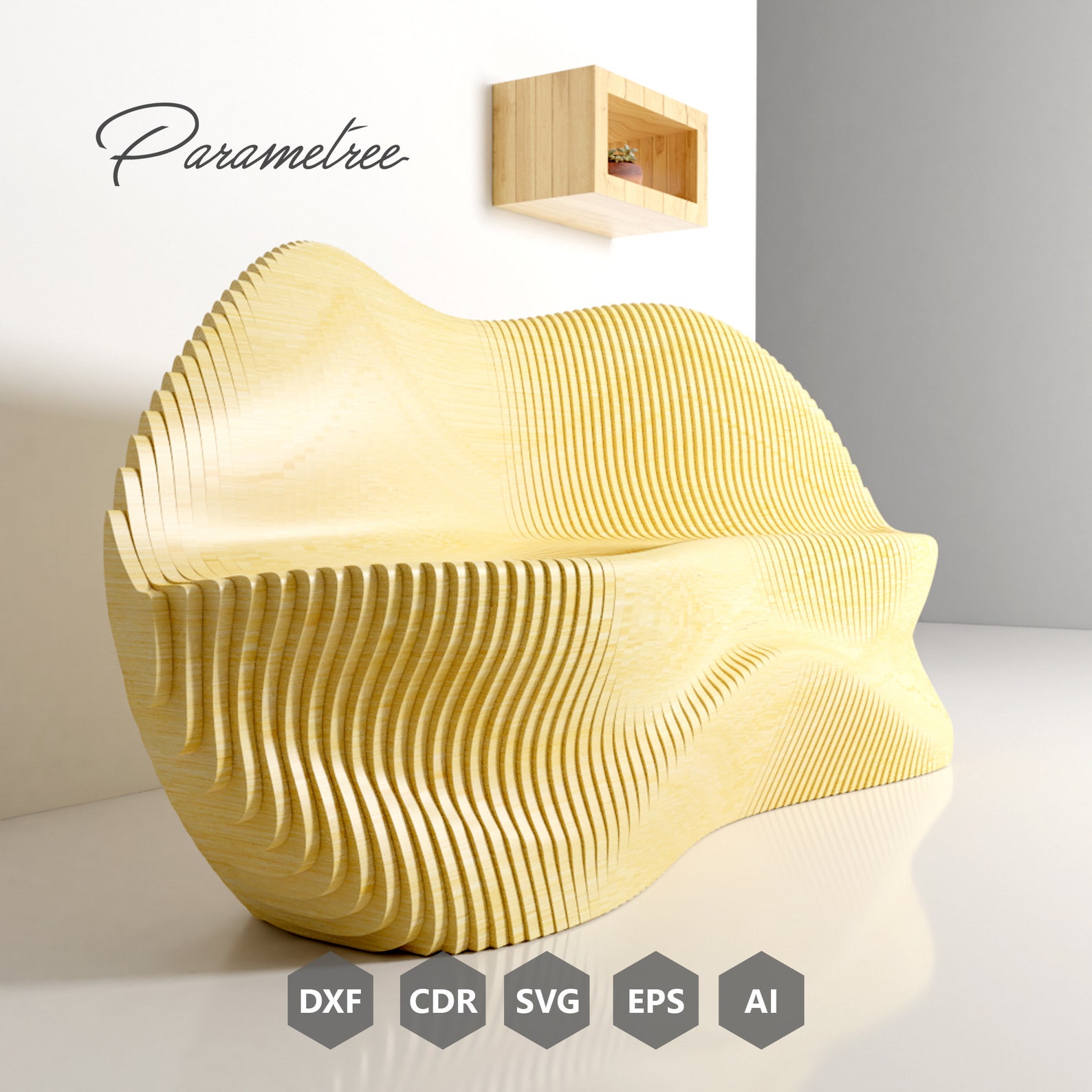 Parametric Sofa SD1 Wooden Sofa Laser Cut Parametric Bench - Etsy
