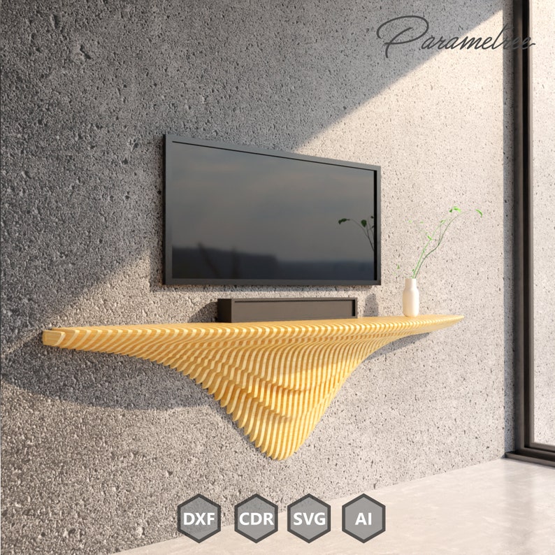 Parametric Shelf 02: Laser Cut DXF Vector Template (digital Download ...