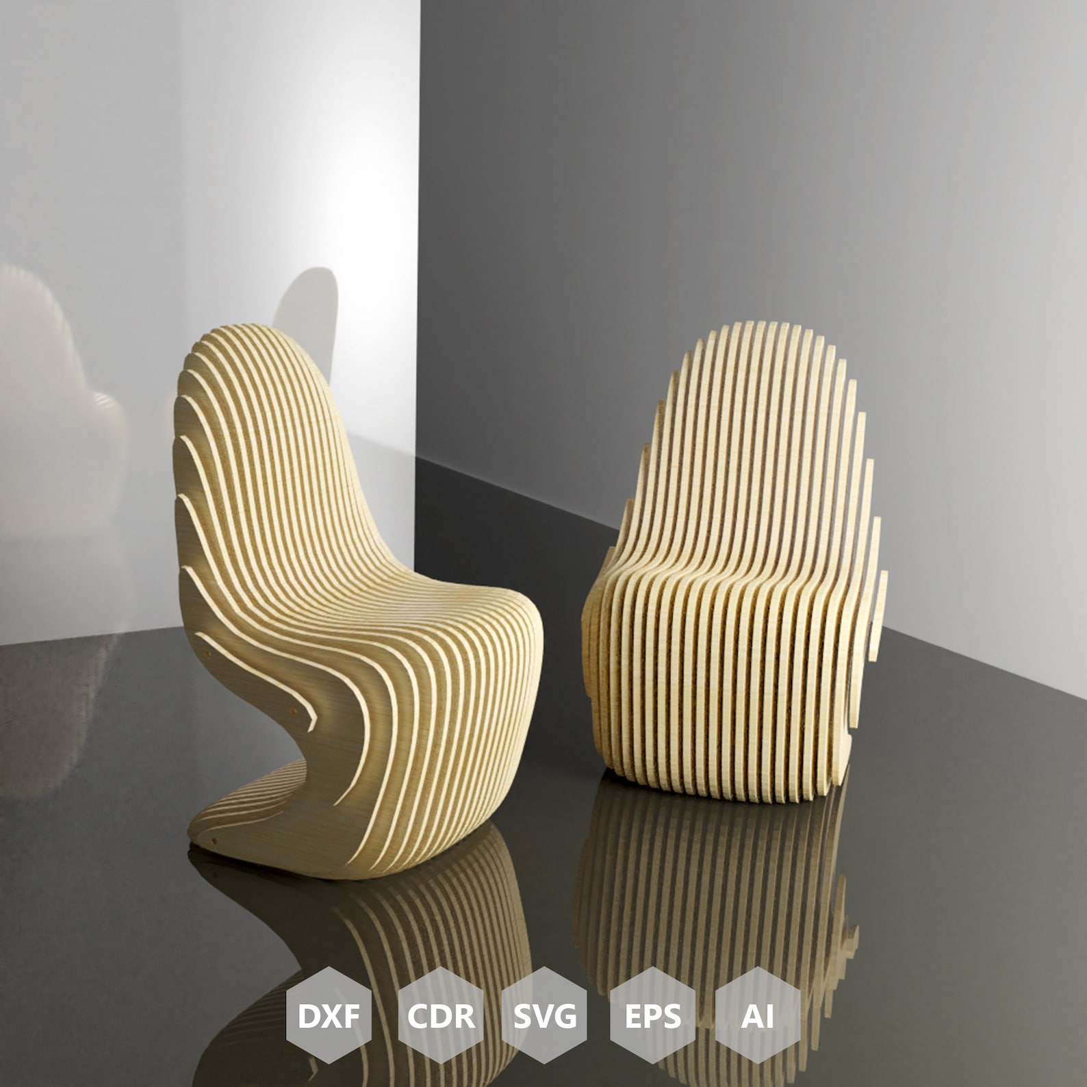 Parametric Chair Design for Home Office and Interiors Digital | Etsy UK