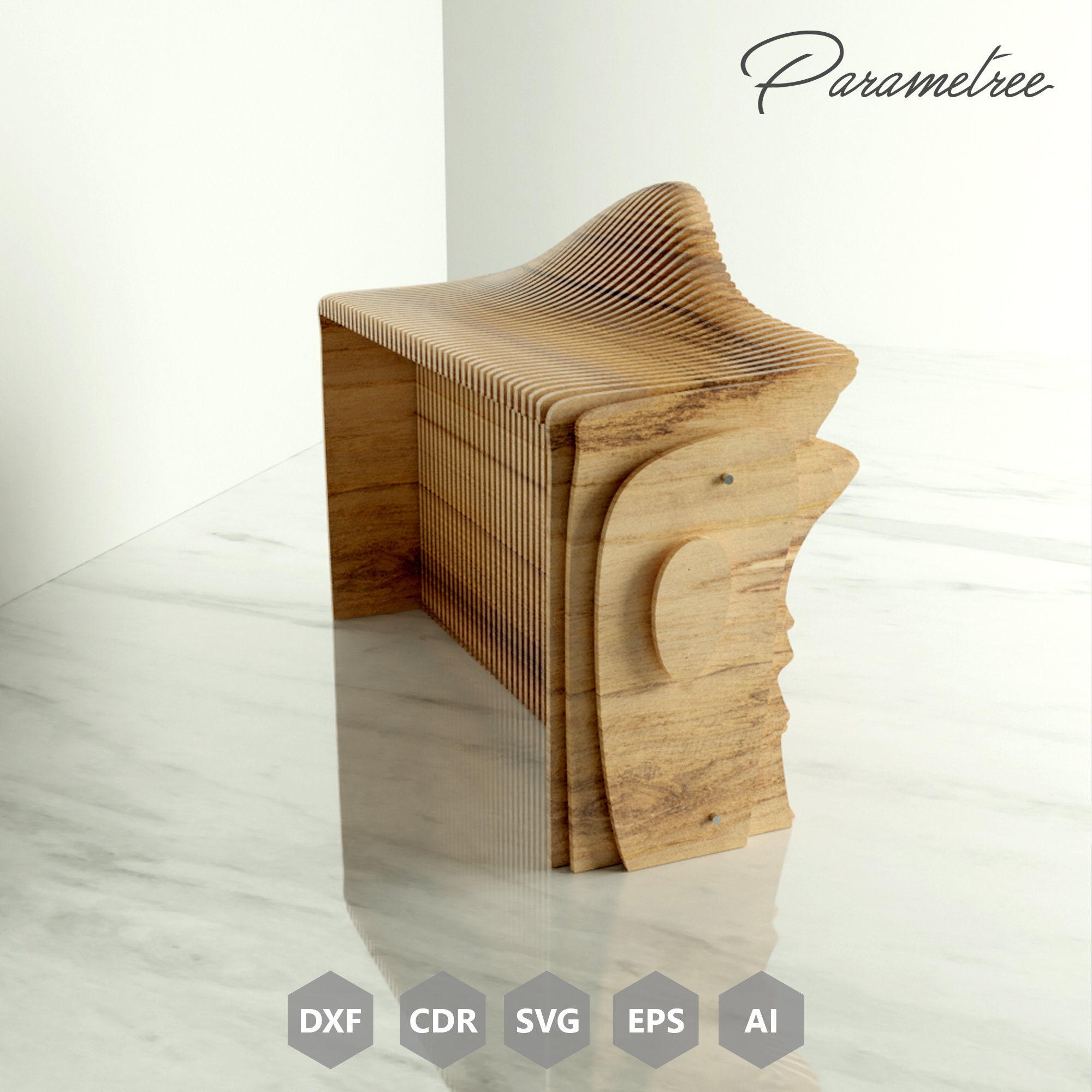 Parametric Counter Waft-01 Design for Office and Interiors - Etsy