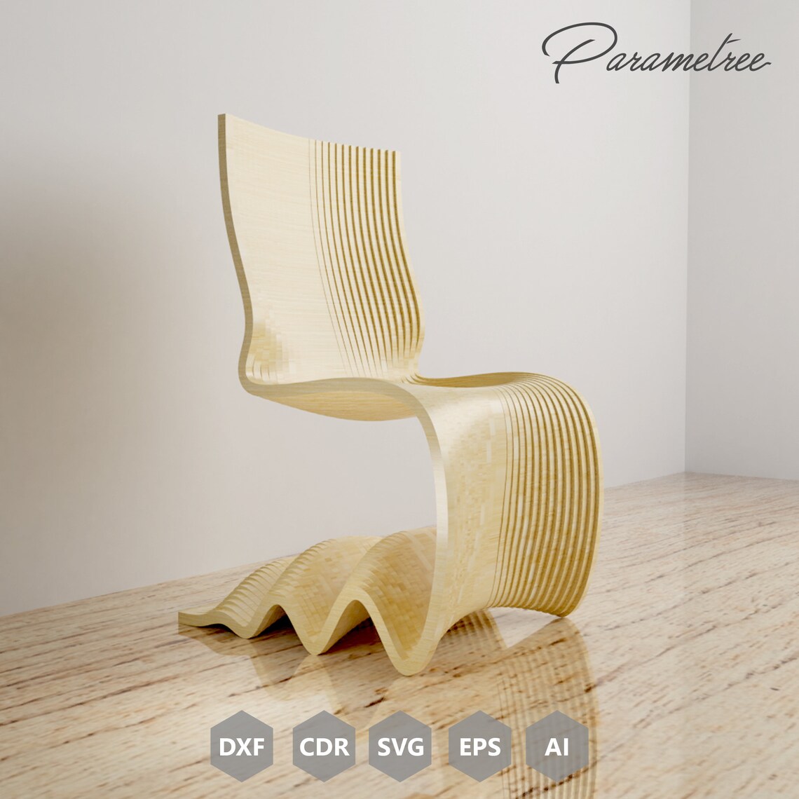 Parametric Chair COBRA. Design for Home Office and interiors | Etsy