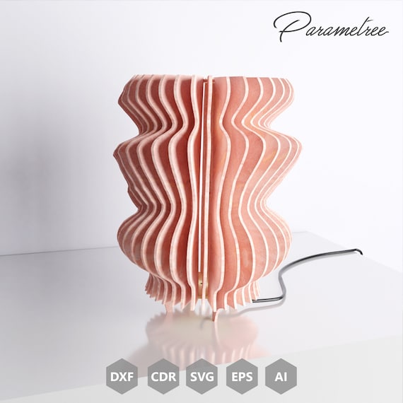 Parametric Design Table Lamp Floor Lamp Dxf Files Svg Template - Etsy