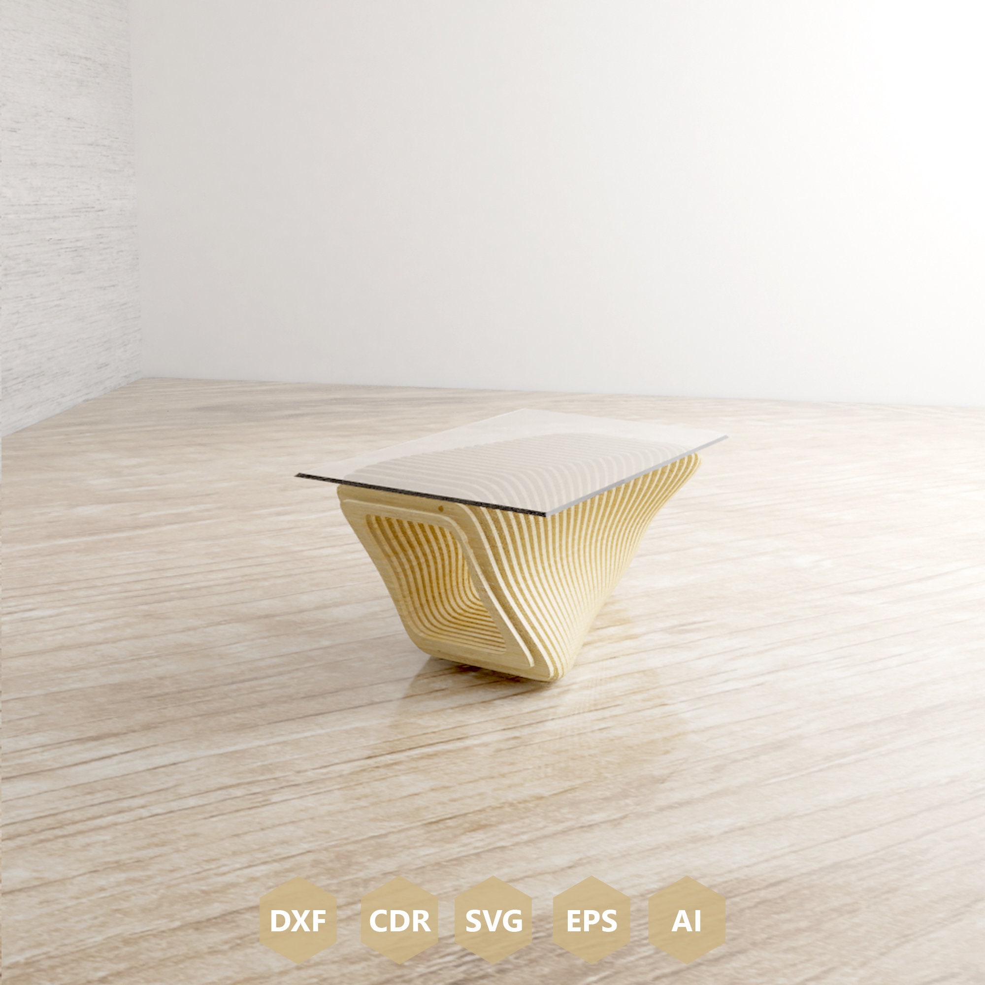 Parametric Coffee Table CNC Cutting Dxf Files Vector Files for | Etsy
