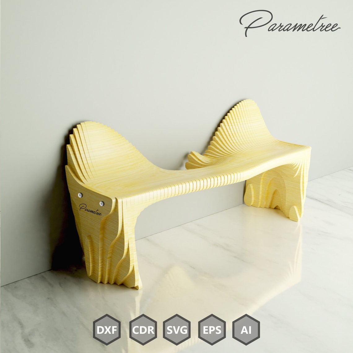 Parametric Bench 02 Design: Digital Download DXF Vector Template - Etsy