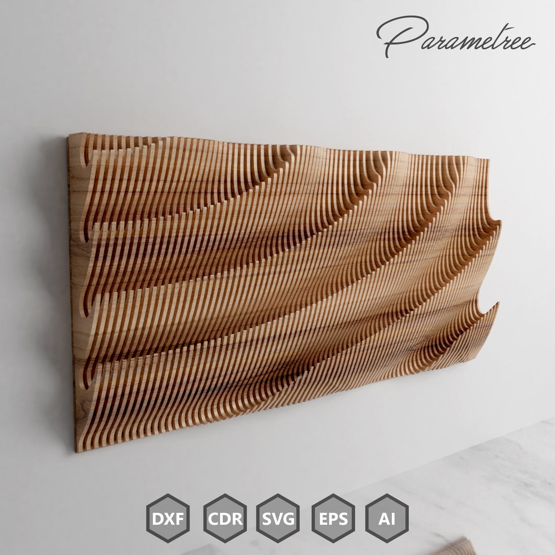Parametric Wall Panel SWAY Parametric Wood Wall Frame CNC - Etsy