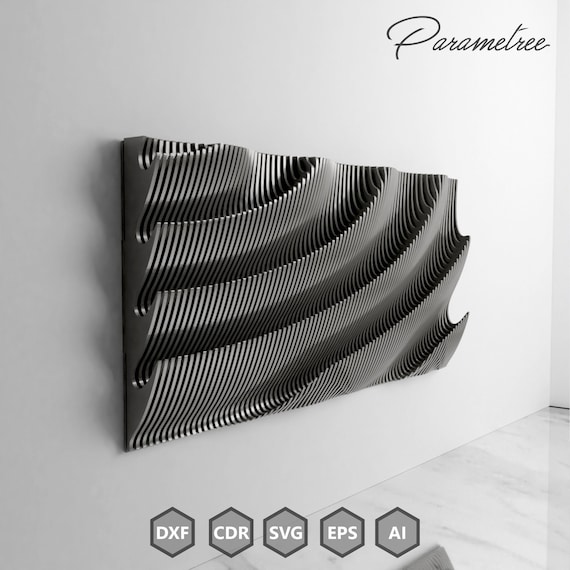 Parametric Wall Panel SWAY Parametric Wood Wall Frame CNC - Etsy