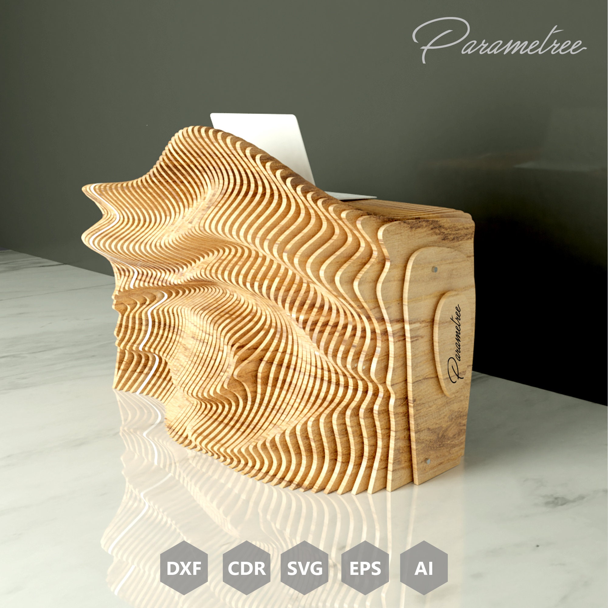 Parametric Counter Waft-01 Design for Office and Interiors - Etsy