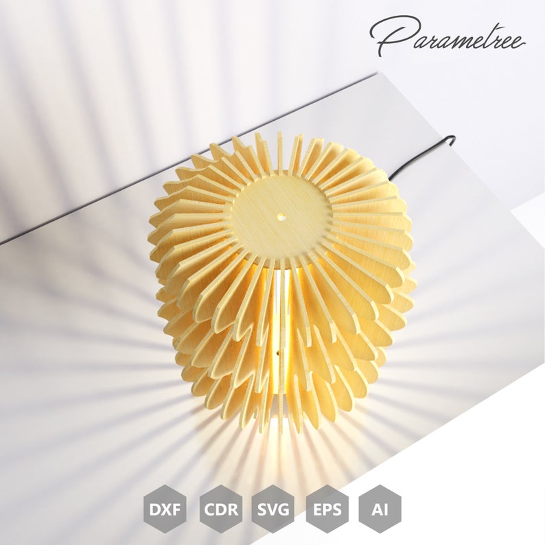 Parametric Design Table Lamp Floor Lamp Dxf Files Svg Template - Etsy