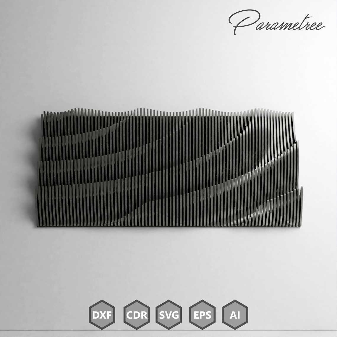 Parametric Wall Panel SWAY Parametric Wood Wall Frame CNC - Etsy