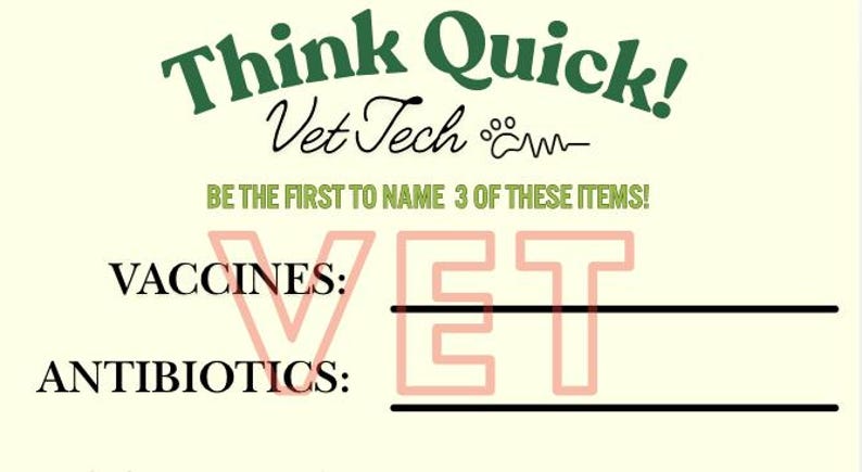 Vet Tech Games: Staff Party & Appreciation (digital Download) - Etsy