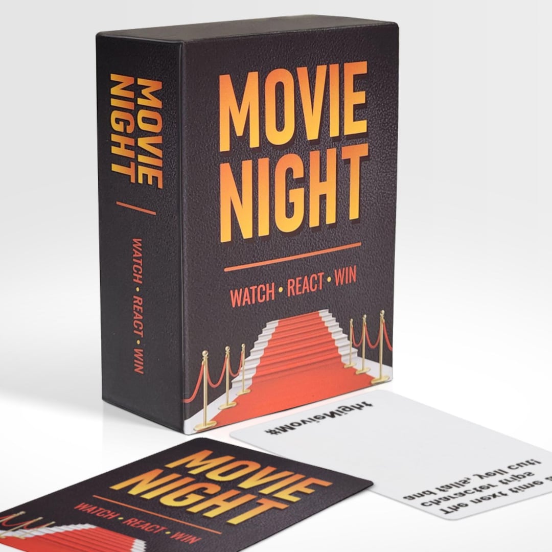 Movie Night Card Game: Family Fun for Movie Lovers - Etsy