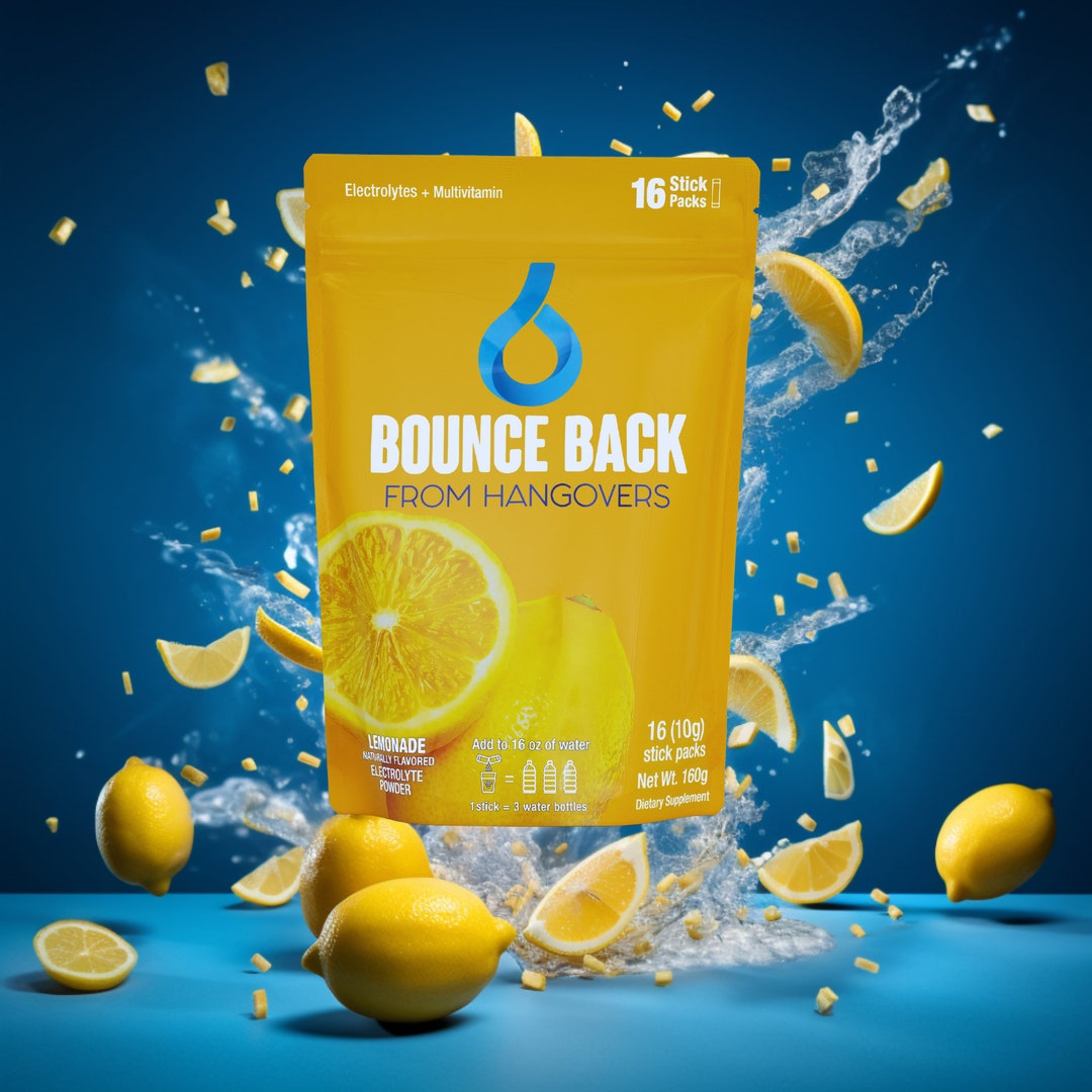 Hangover Kit Stick Packs Bounce Back Electrolyte Drink for Bachelorette ...