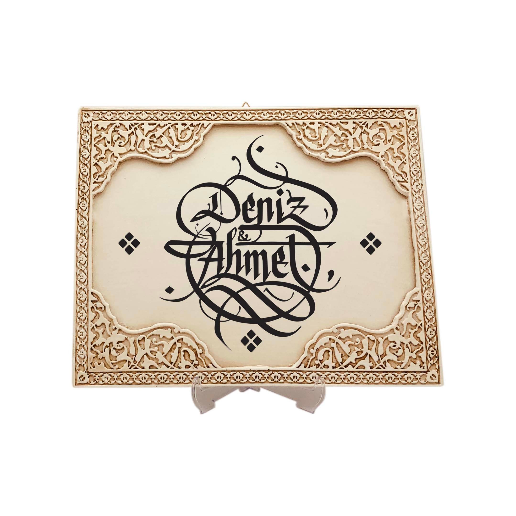 Personalized Wood Frame With Calligraphy Handwriting - Etsy