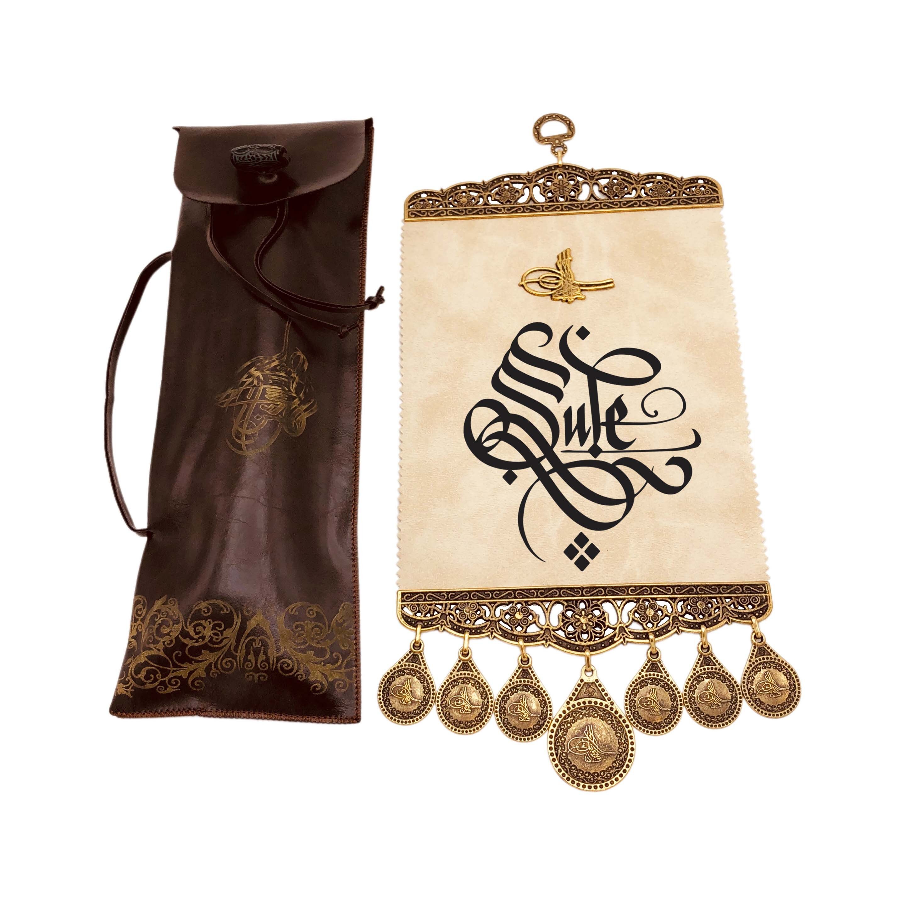 Personalized Leather Scroll With Custom Calligraphy Handwriting - Etsy