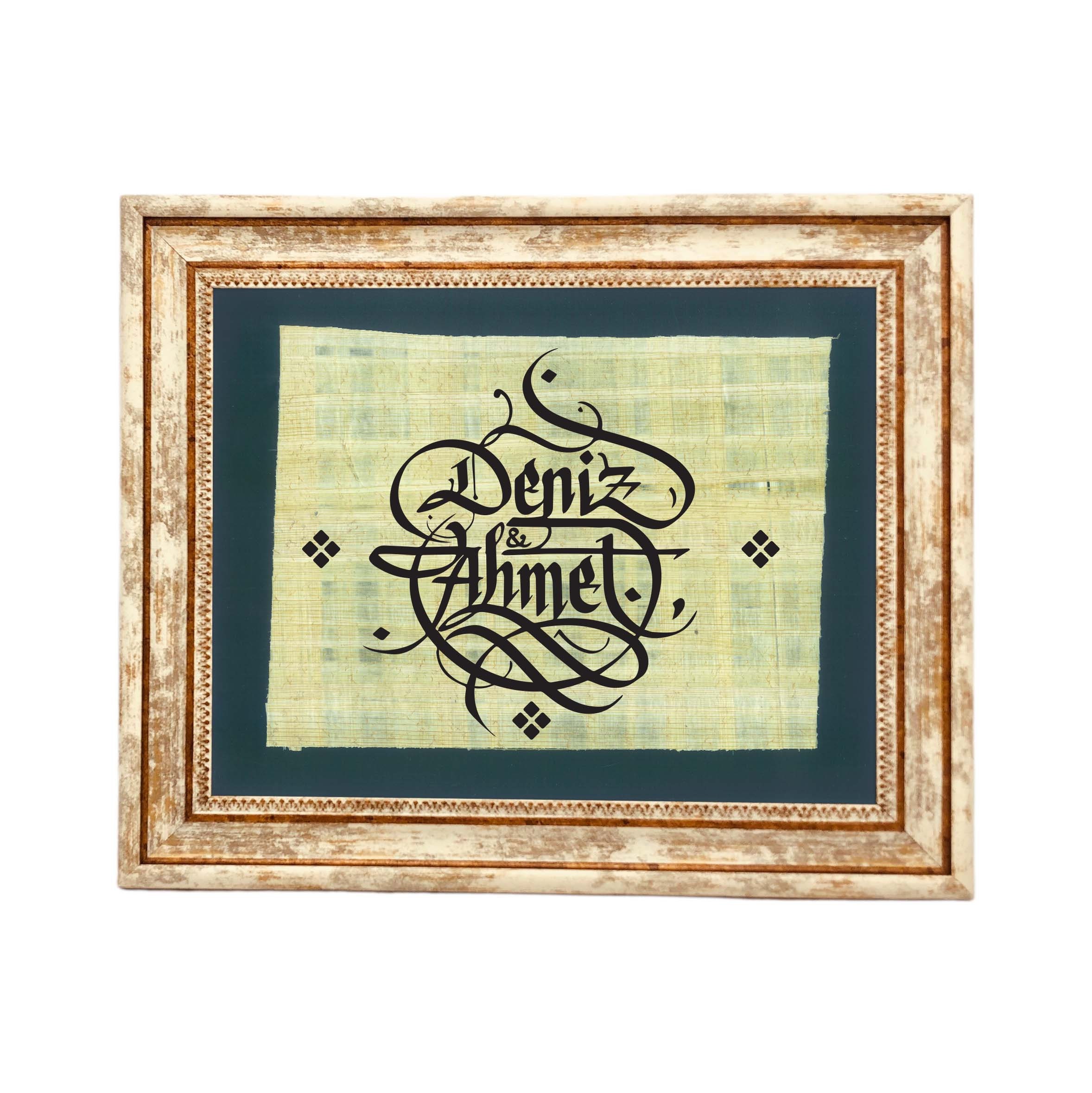 Framed Custom Calligraphy Handwriting - Etsy