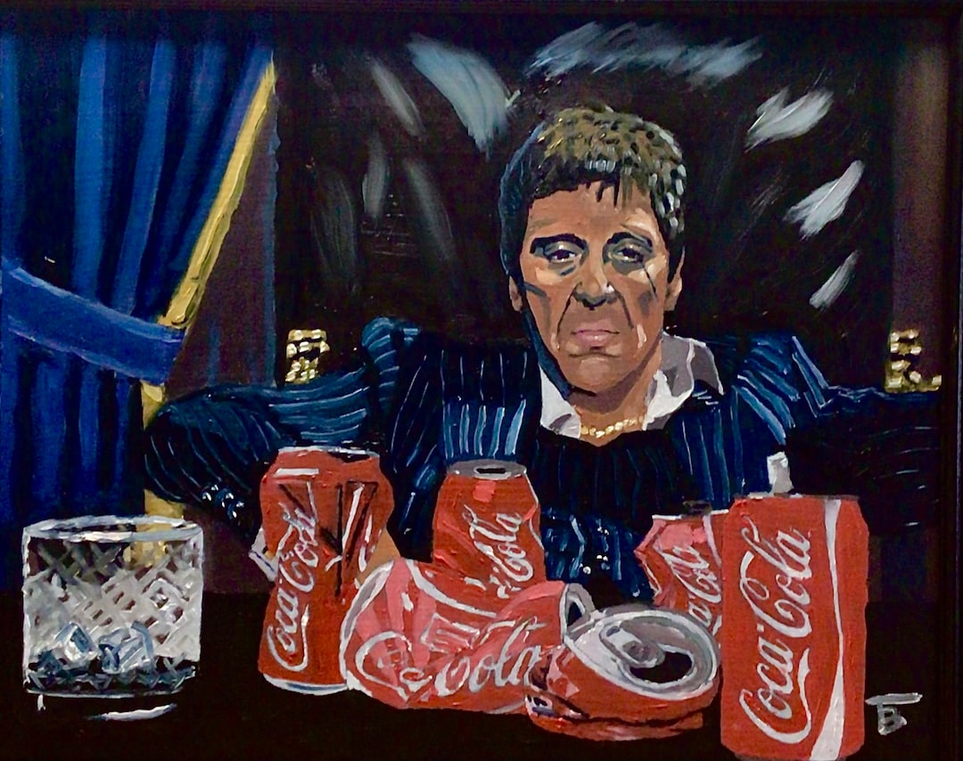 Al Pacino as Tony Montana in Scar Face Titled “might as Well Go for a ...
