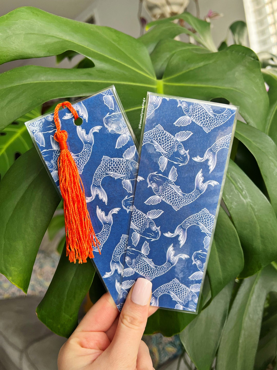 White Koi Fish Bookmark - Etsy