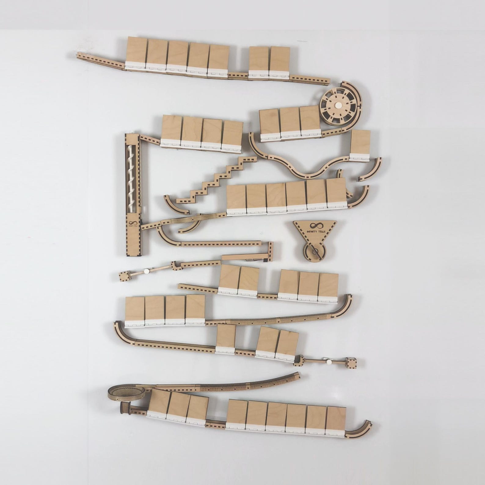 Complete Catalogue Infinity Trax Modular Magnetic Marble Run Glowforge ...