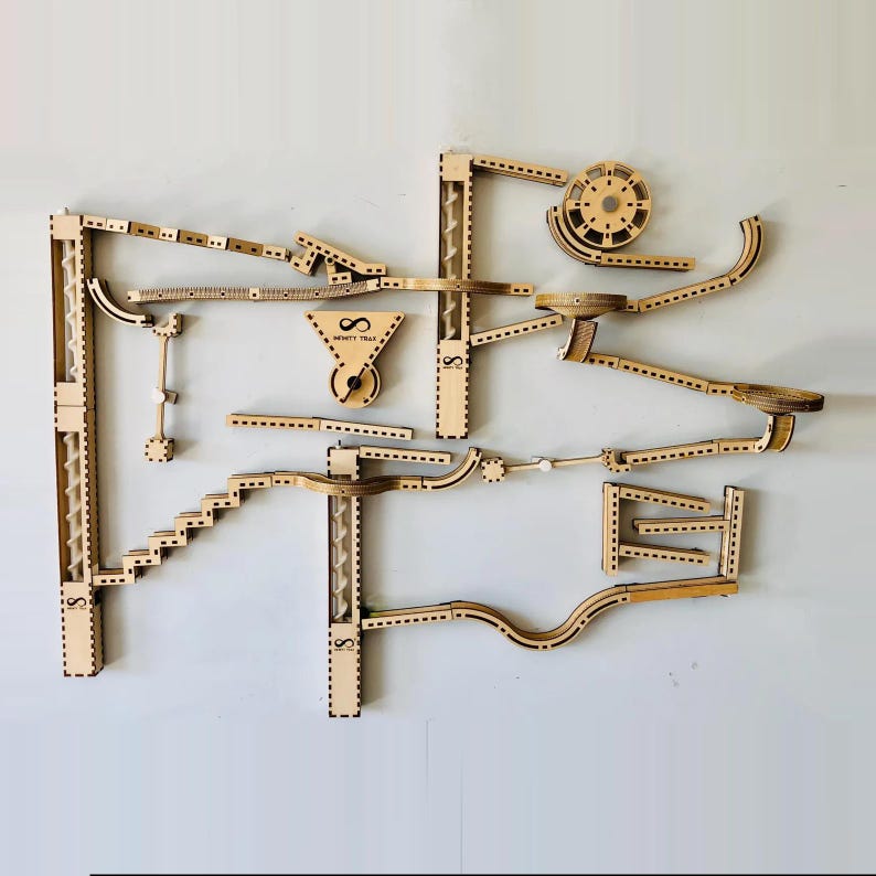 Complete Catalogue Infinity Trax Modular Magnetic Marble Run Glowforge ...