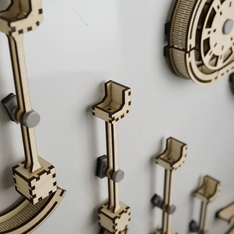 Newton Edition | Infinity Trax | Modular Wooden Magnetic Marble Run ...