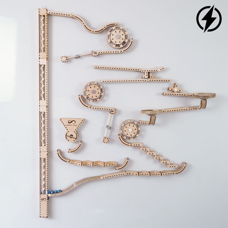 Modular Wooden Magnetic Marble Run Infinity Trax - Etsy