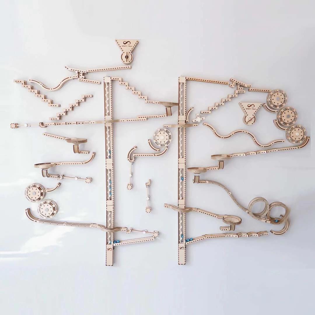 Farraday Edition | Infinity Trax | Modular Wooden Magnetic Marble Run ...