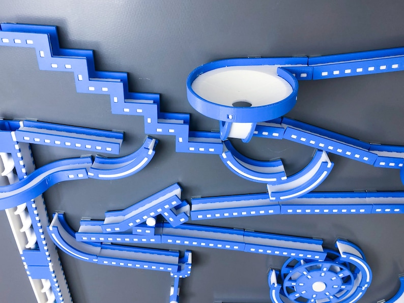Infinity Trax 3D Printable Marble Run STL Files With Powered Archimedes ...