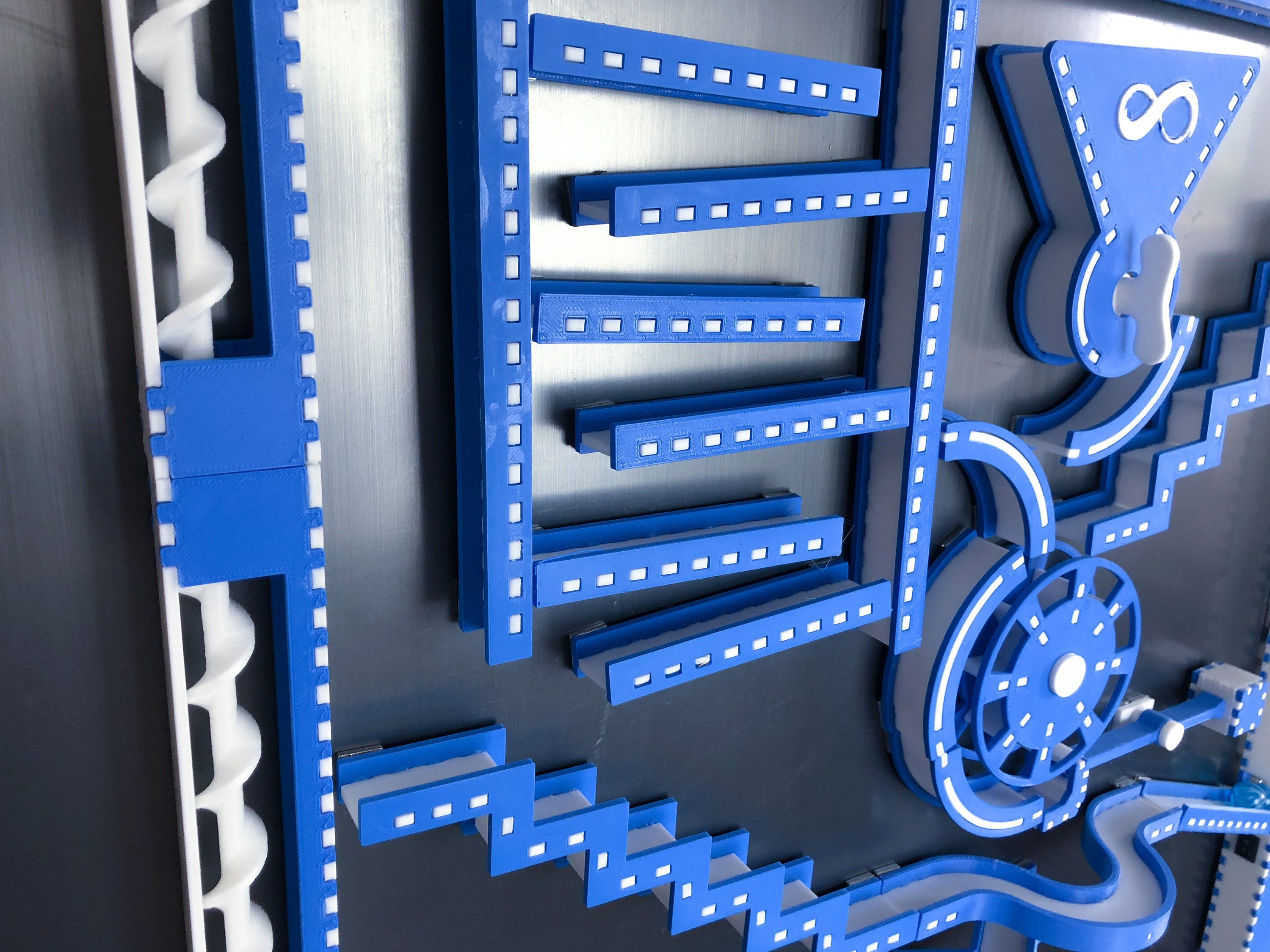 Infinity Trax 3D Printable Marble Run STL Files With Powered Archimedes ...