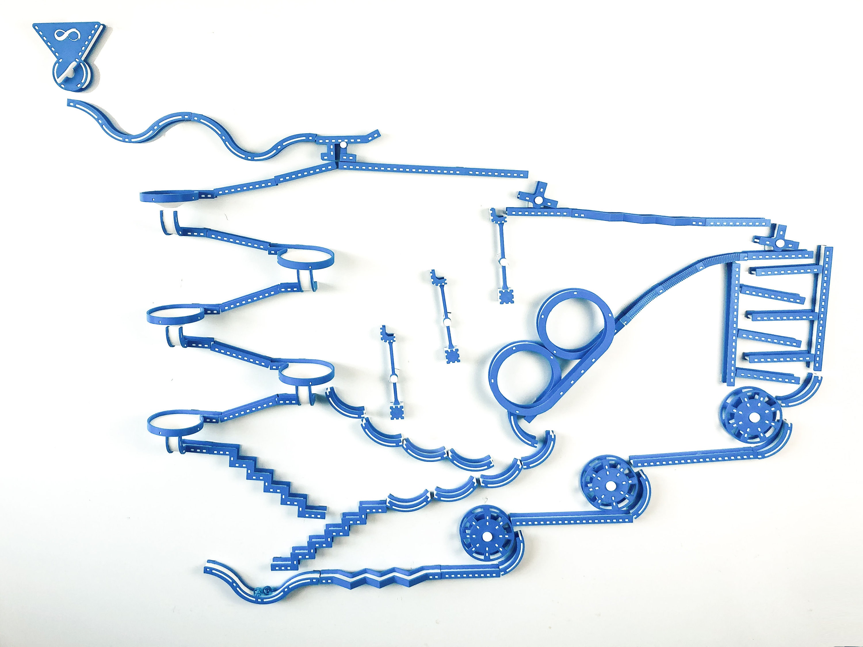 Newton Edition Infinity Trax 3D Printable Modular Magnetic Marble Run ...
