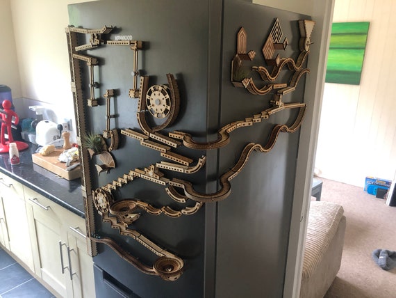 Modular Wooden Magnetic Marble Run Infinity Trax | Etsy