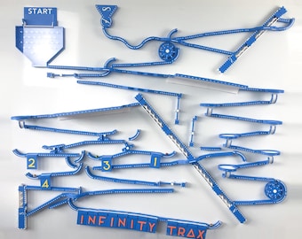 Modular Wooden Magnetic Marble Run Infinity Trax - Etsy