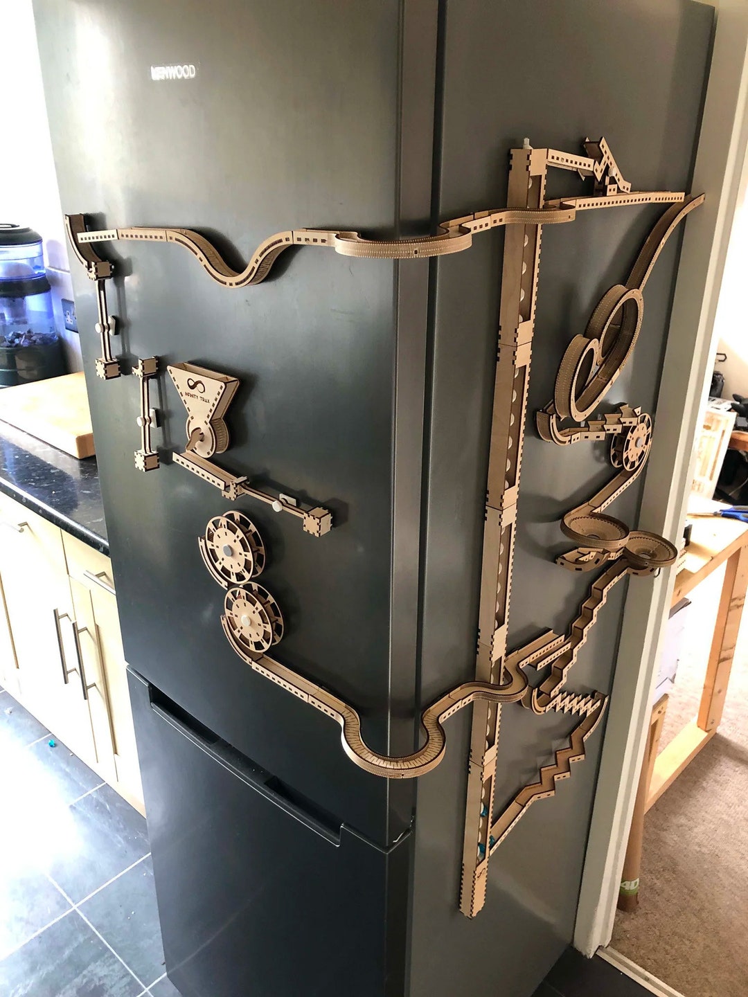 Modular Wooden Magnetic Marble Run Infinity Trax - Etsy