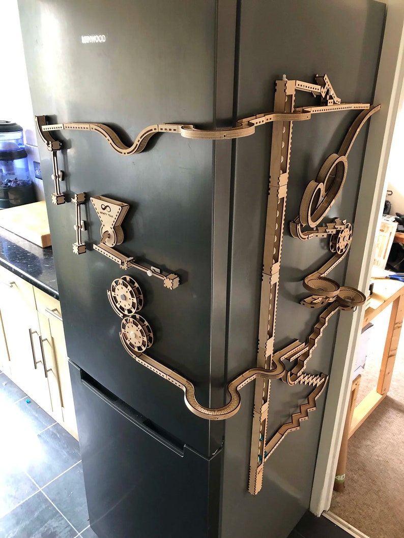 Modular Wooden Magnetic Marble Run Infinity Trax - Etsy